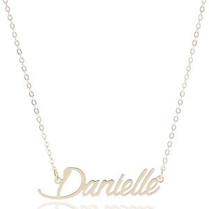 Think Vintage Online | Jewelry | Danielle Gold Sweetheart Name Necklace ...